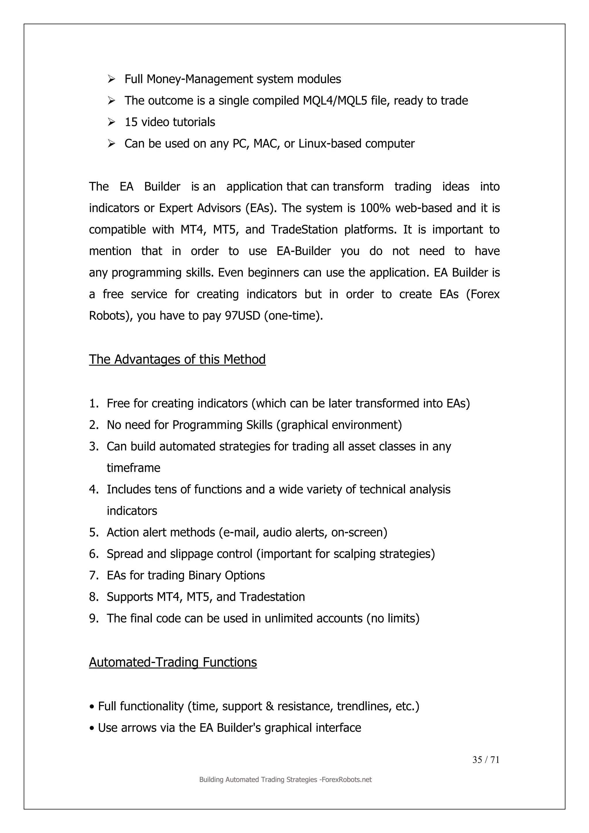 Building Automated Trading Strategies for Trading the Global Financial ...
