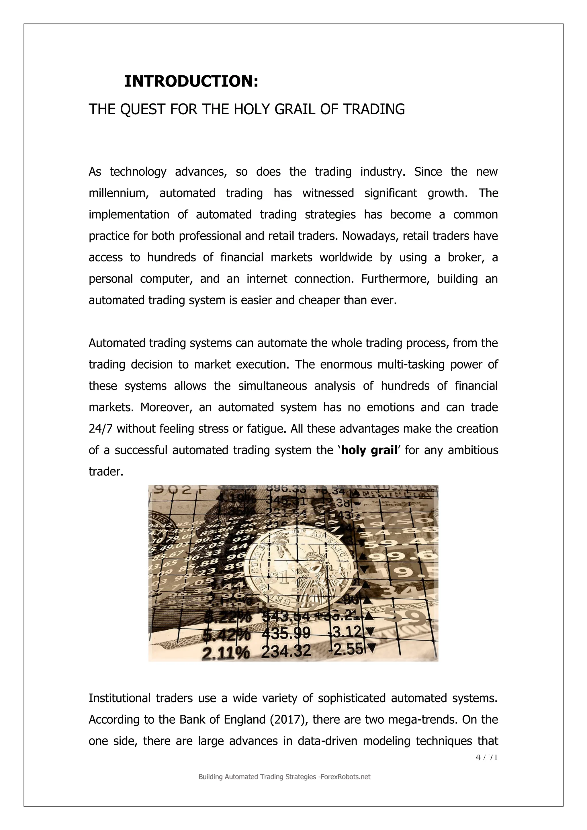 Building Automated Trading Strategies for Trading the Global Financial ...