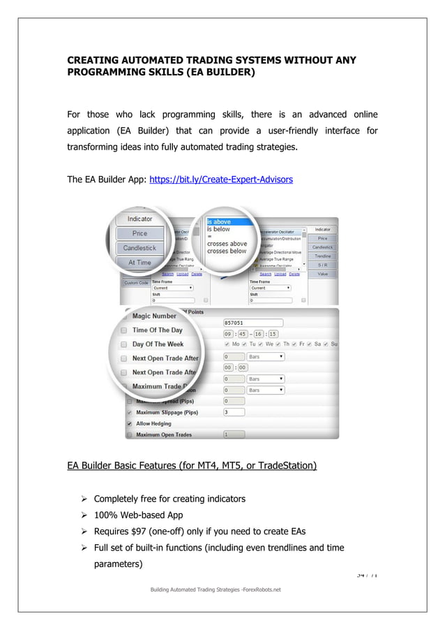 Building Automated Trading Strategies for Trading the Global Financial ...
