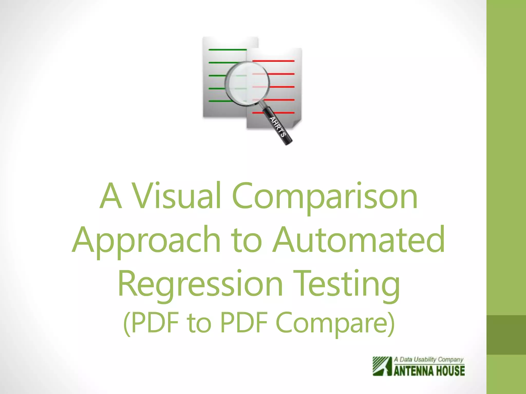Automated visual-regression-testing (1) | PPTX Automated visual-regression-testing (1) | PPTX
