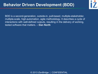 Automated agile testing using Cucumber | PPTX