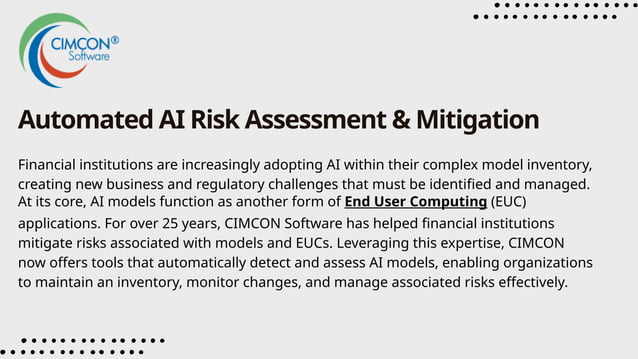 Automated AI Risk Assessment & Mitigation | PPTX