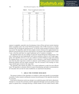 Automated Air Load Planning | PDF