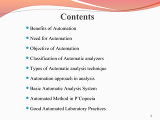 Automated analysis by yatin sankharva copy | PPT