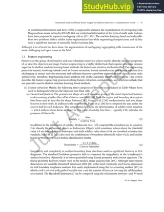 Automated Analysis Of Blood Smear Images For Leukemia Detection A Comprehensive Review | PDF ...