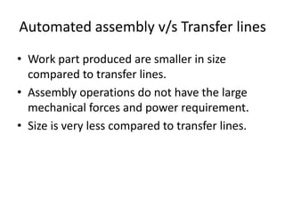 Automated assembly systems | PPTX