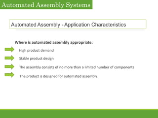 Automated assembly systems | PPTX