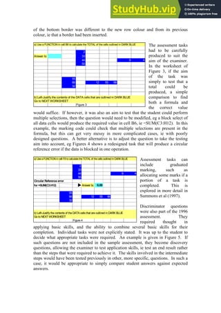 Automated Assessment And Marking Of Spreadsheet Concepts | PDF ...