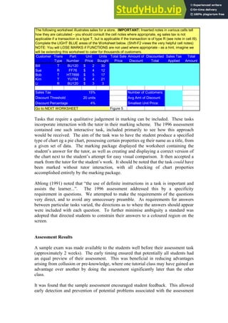 Automated Assessment And Marking Of Spreadsheet Concepts | PDF ...