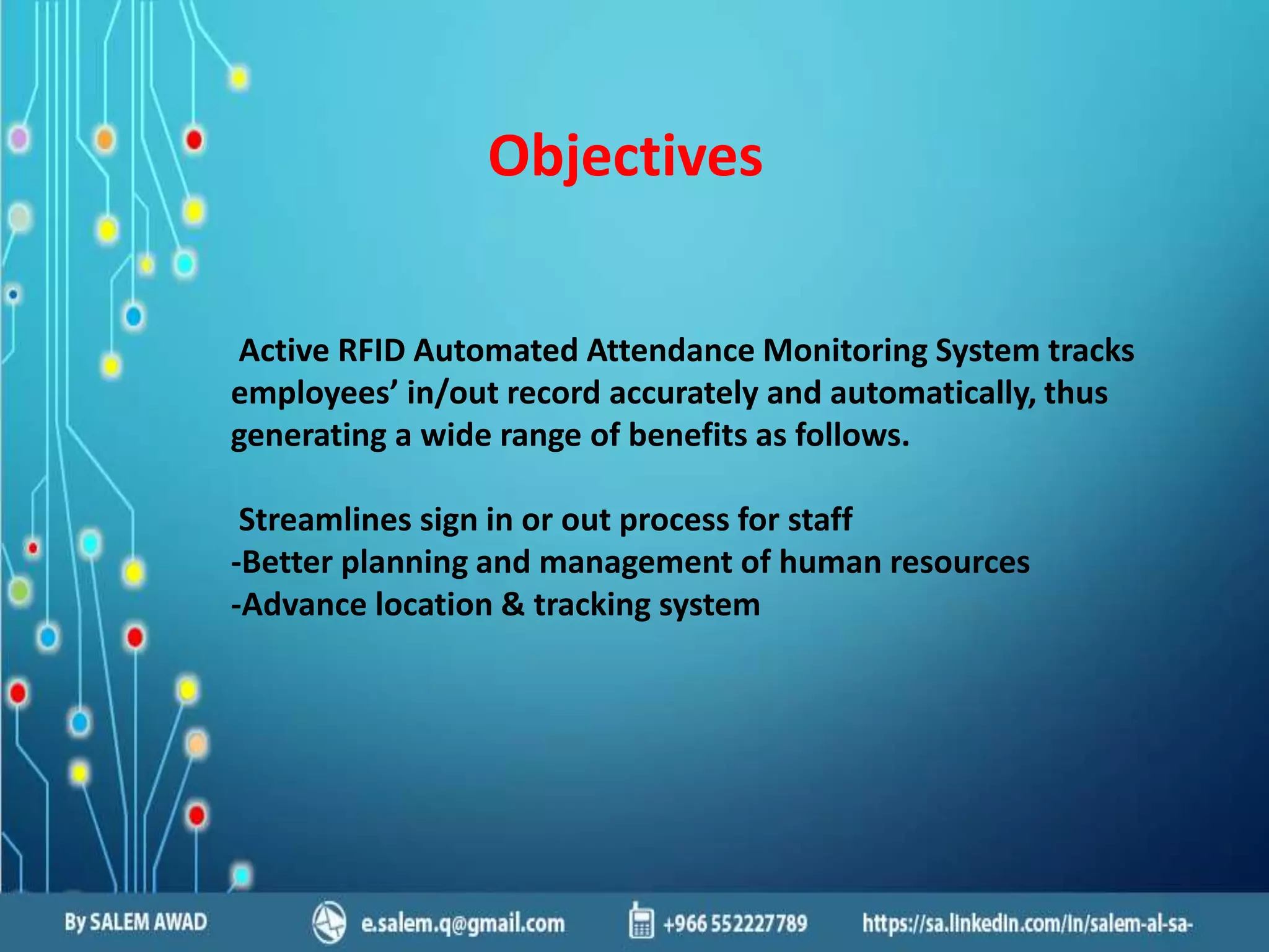 Automated attendance monitoring system | PPTX | Technology & Computing