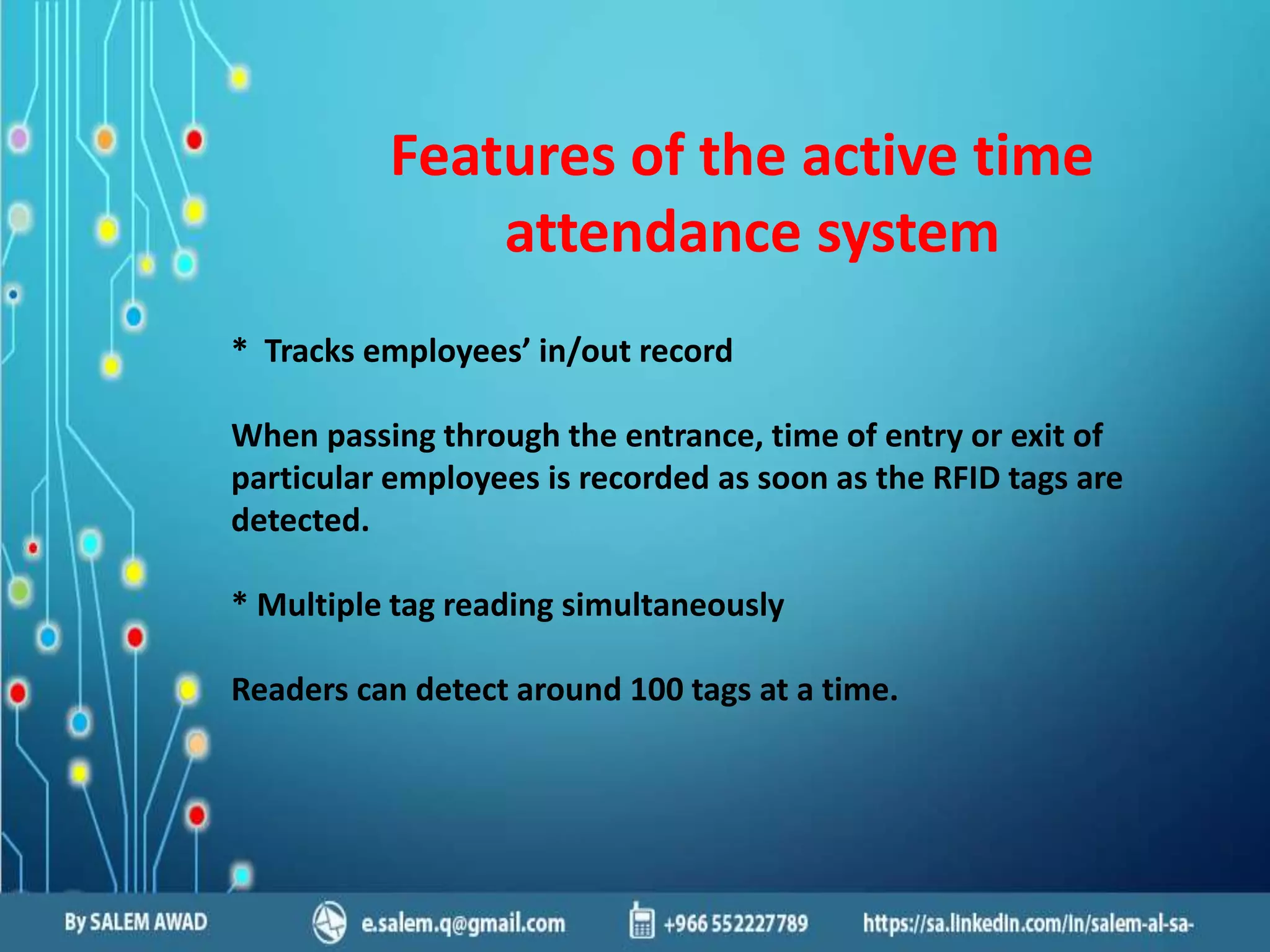 Automated attendance monitoring system | PPTX