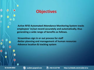 Automated attendance monitoring system | PPTX