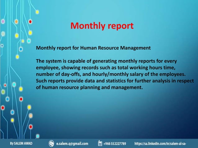 Automated attendance monitoring system | PPTX | Technology & Computing