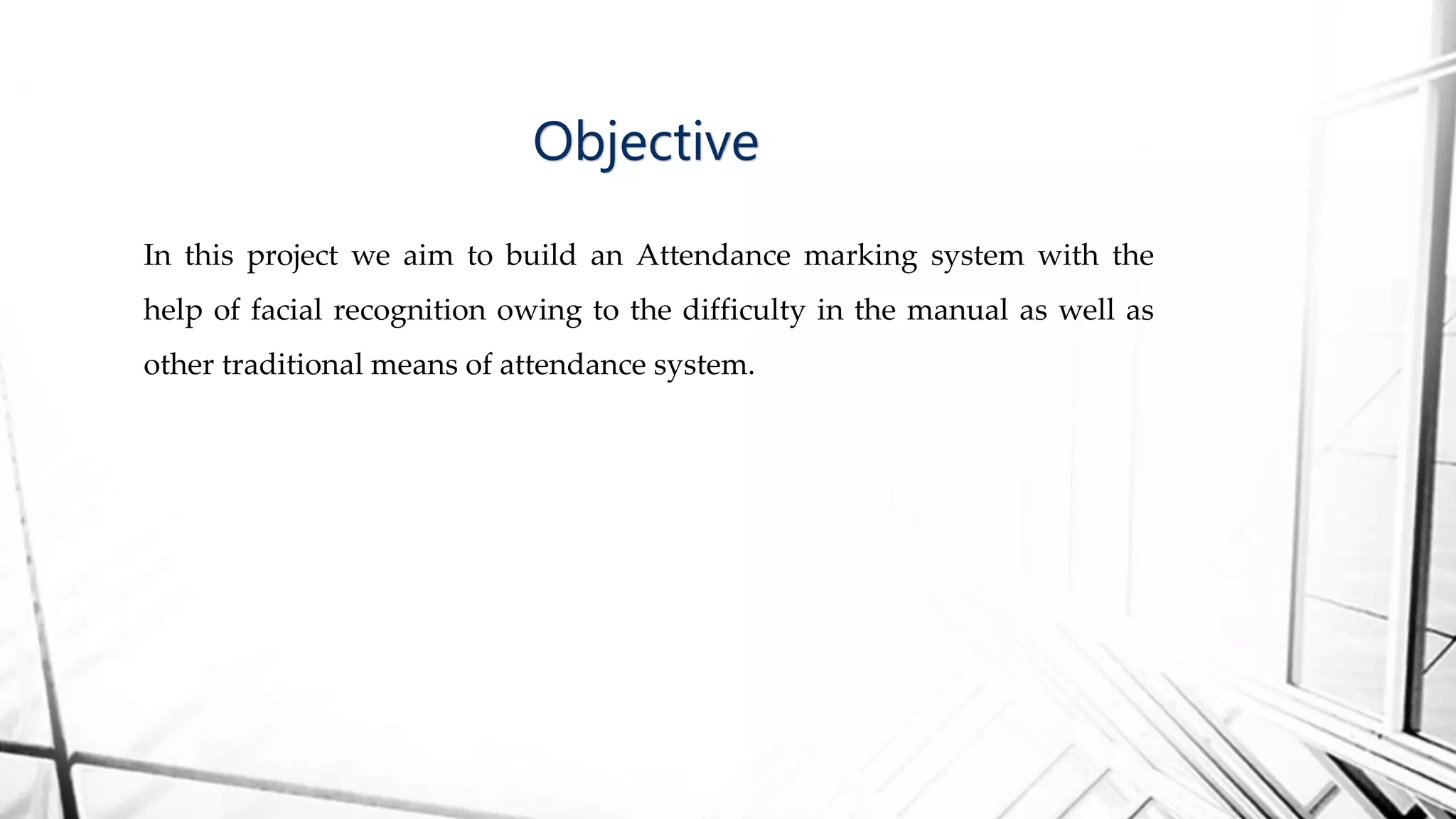 Automated attendance system based on facial recognition | PPTX