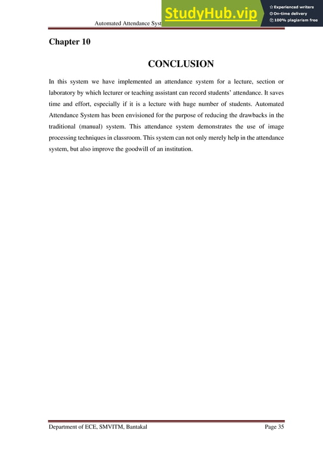 Automated Attendance System Based On Facial Recognition Pdf