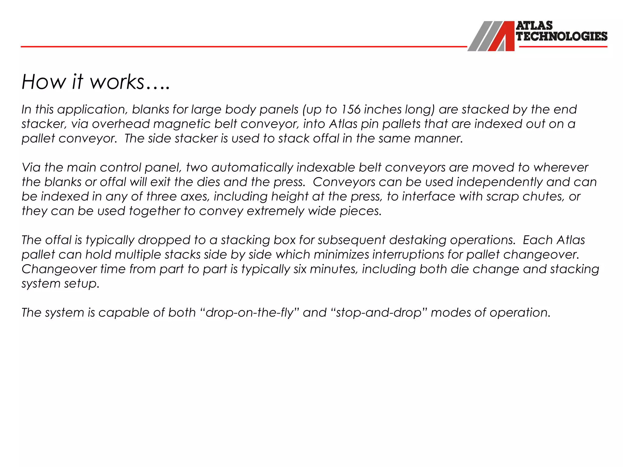 Automated blank stacking | PPT