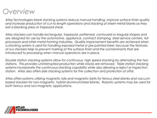 Automated blank stacking | PPT