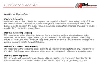 Automated blank stacking | PPT