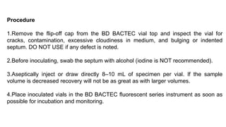 Automated blood culture system part 1 | PPTX