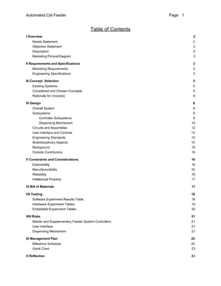 Automated Cat Feeder - Final Project Report_rit_25p.pdf | Cats | Pets