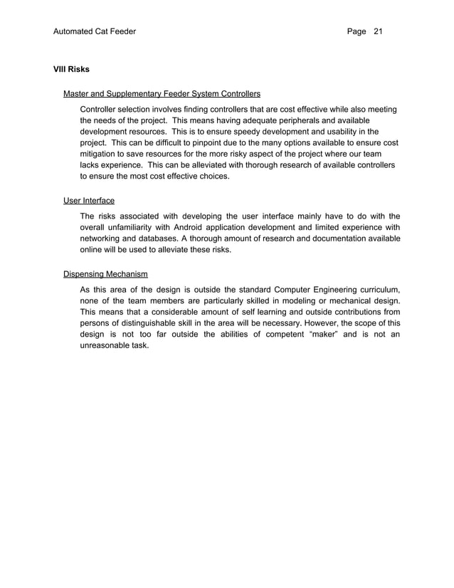 Automated Cat Feeder - Final Project Report_rit_25p.pdf | Cats | Pets