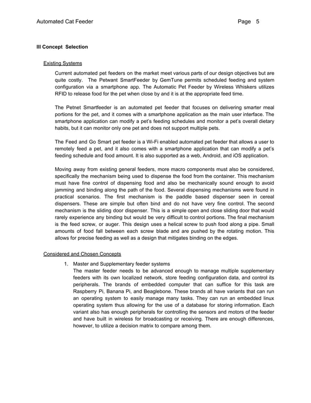 Automated Cat Feeder - Final Project Report_rit_25p.pdf | Cats | Pets