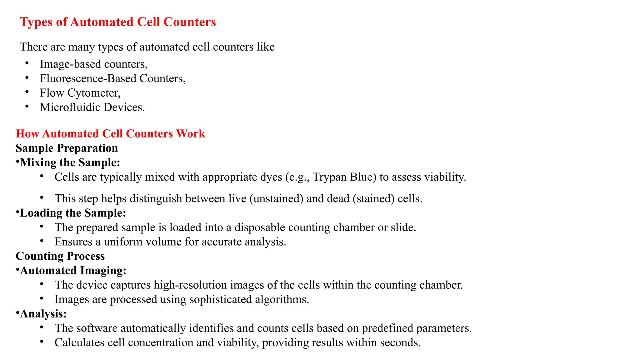 Automated Cell Counting for cell counting | PPTX