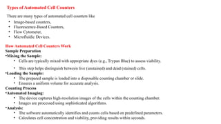 Automated Cell Counting for cell counting | PPTX