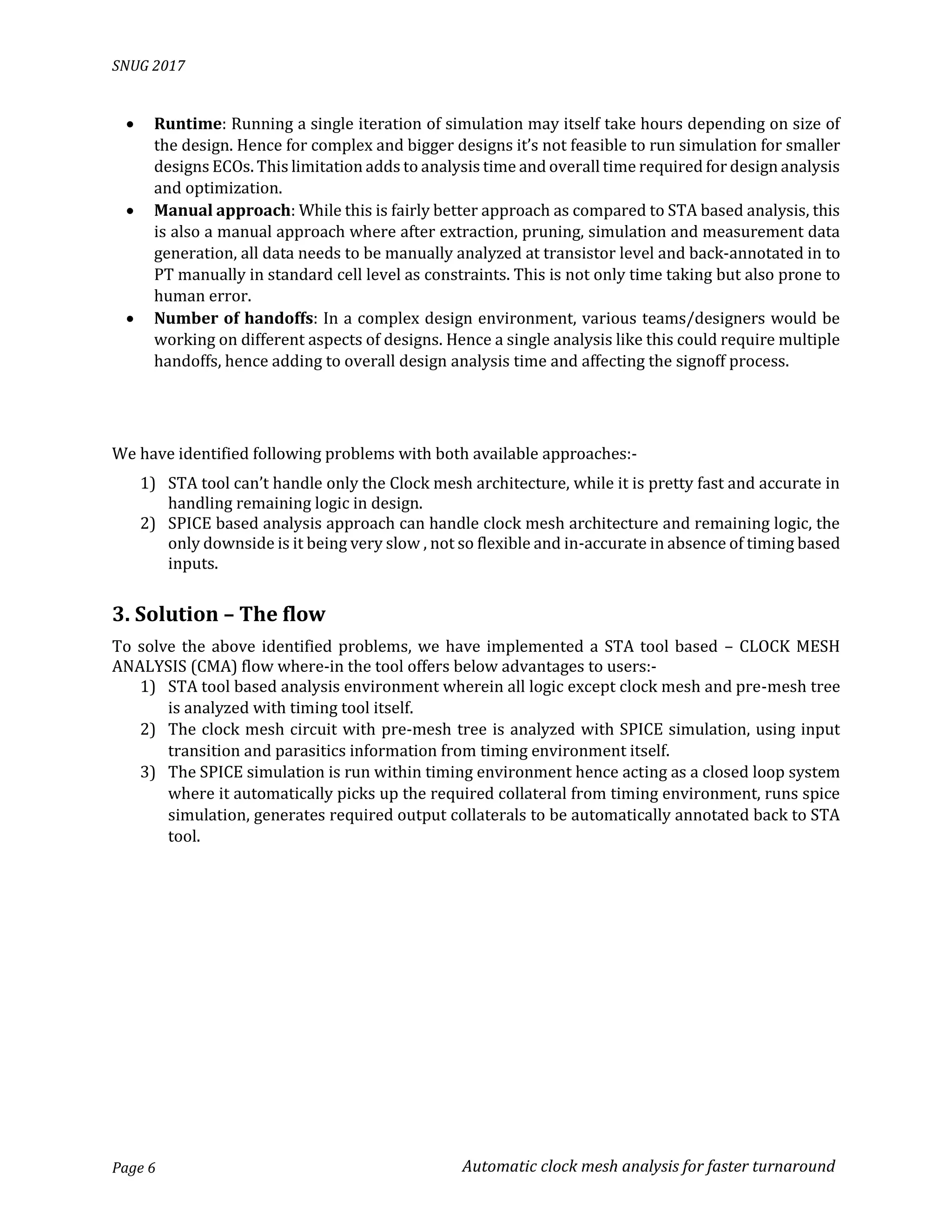 Automated clock mesh analysis for faster turnaround | PDF