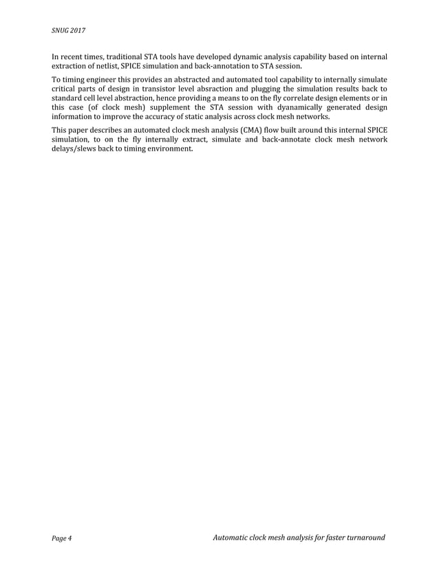 Automated clock mesh analysis for faster turnaround | PDF