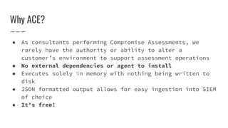 Automated, Collection, and Enrichment (ACE) | PPT