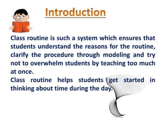 Automated computerized class routine | PPTX