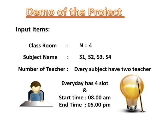 Automated computerized class routine | PPTX