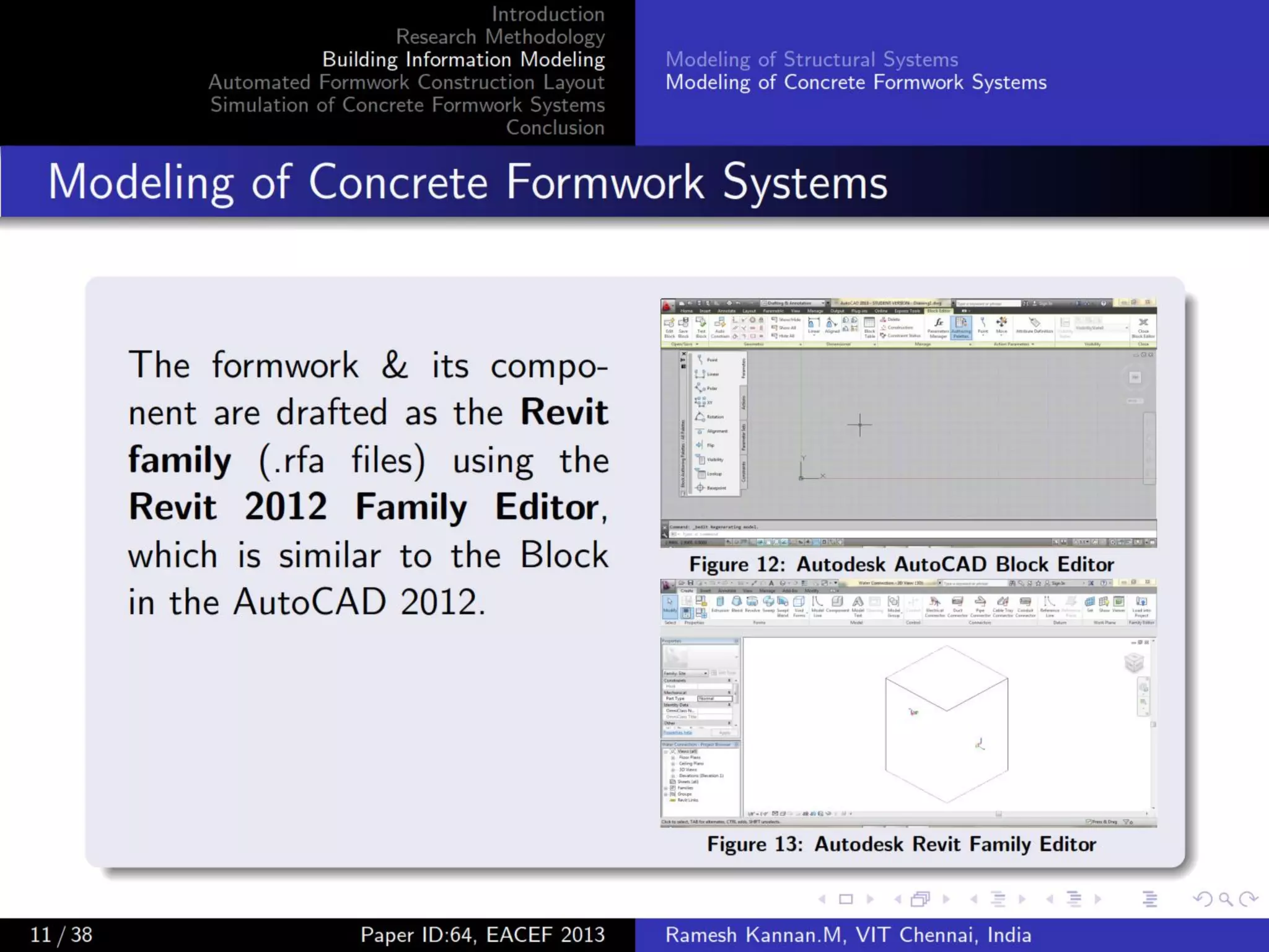 Automated Construction Layout And Simulation Of Concrete Formwork System Using Bim Ppt
