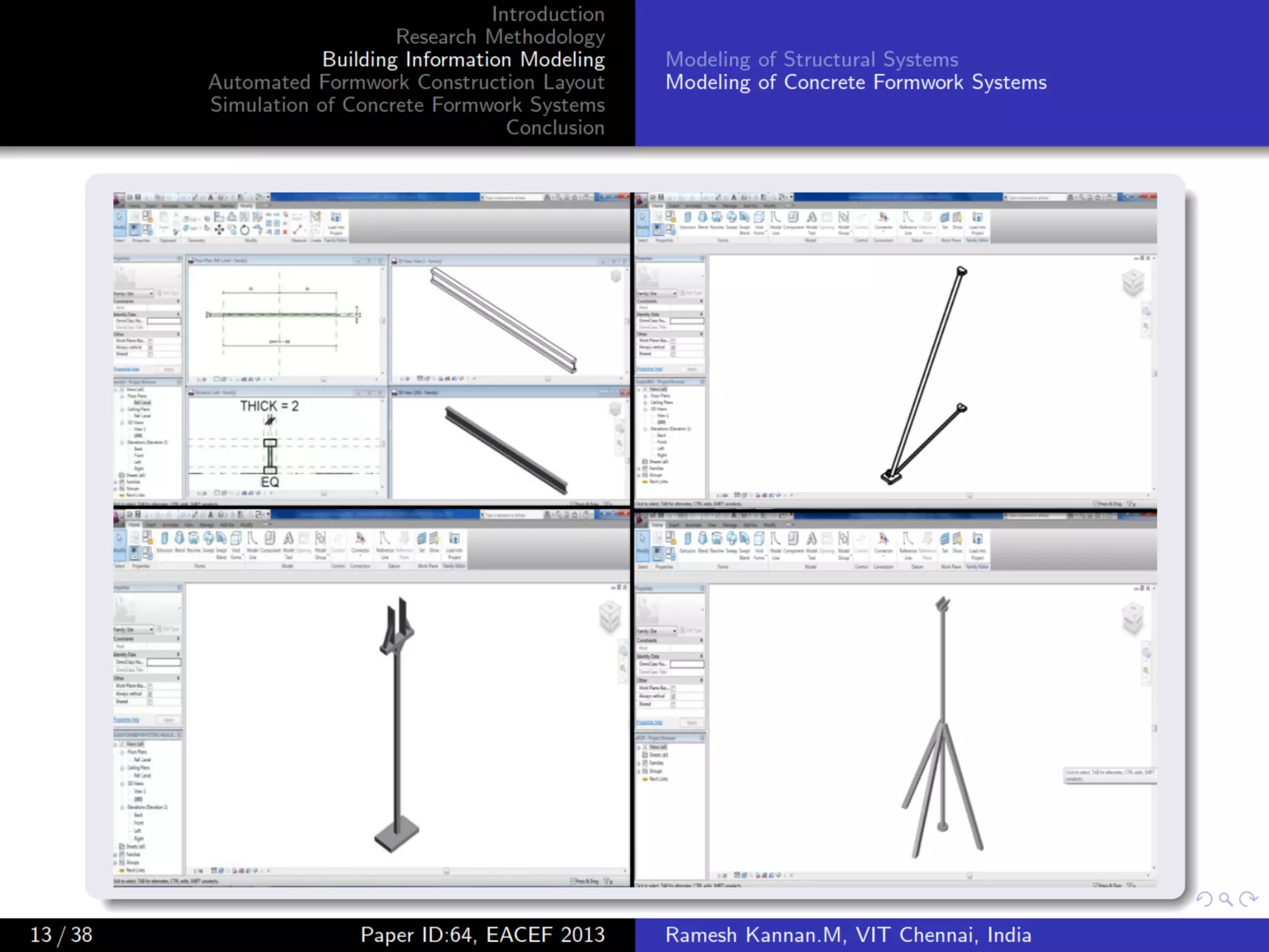 Automated Construction Layout And Simulation Of Concrete Formwork System Using Bim Ppt