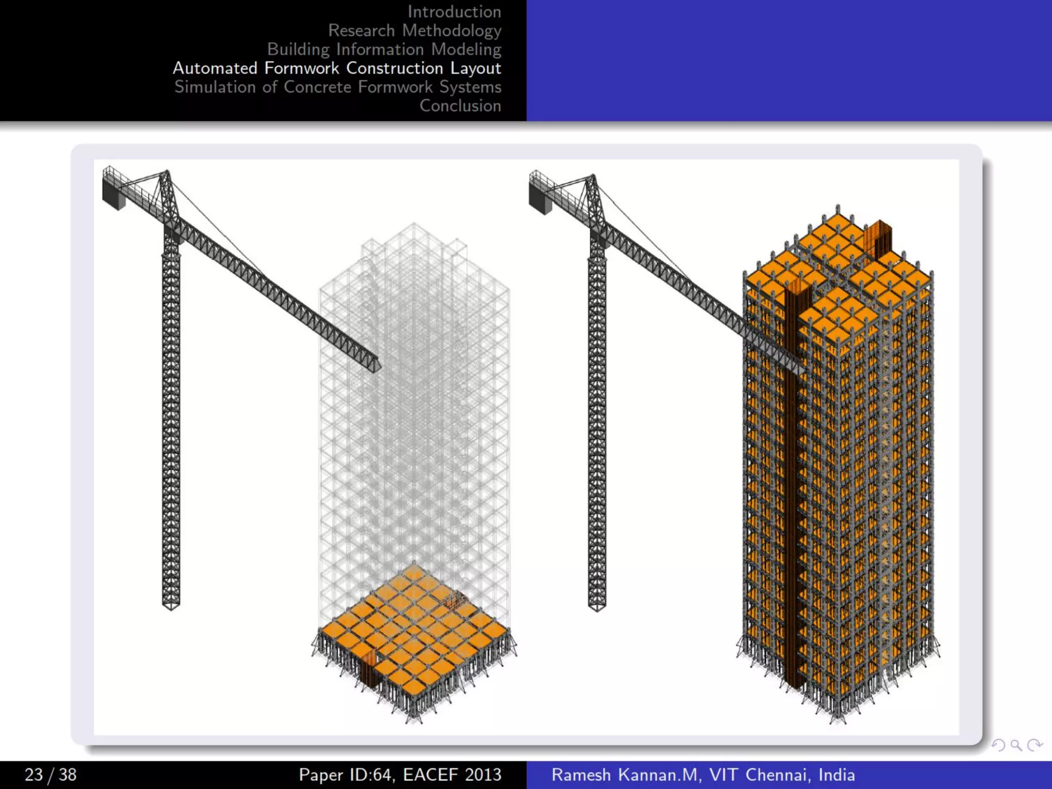 Automated Construction Layout And Simulation Of Concrete Formwork System Using Bim Ppt