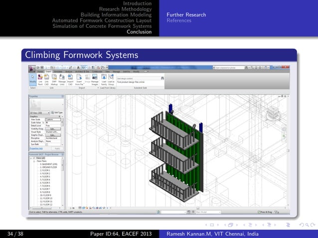 Automated construction layout and simulation of concrete formwork ...
