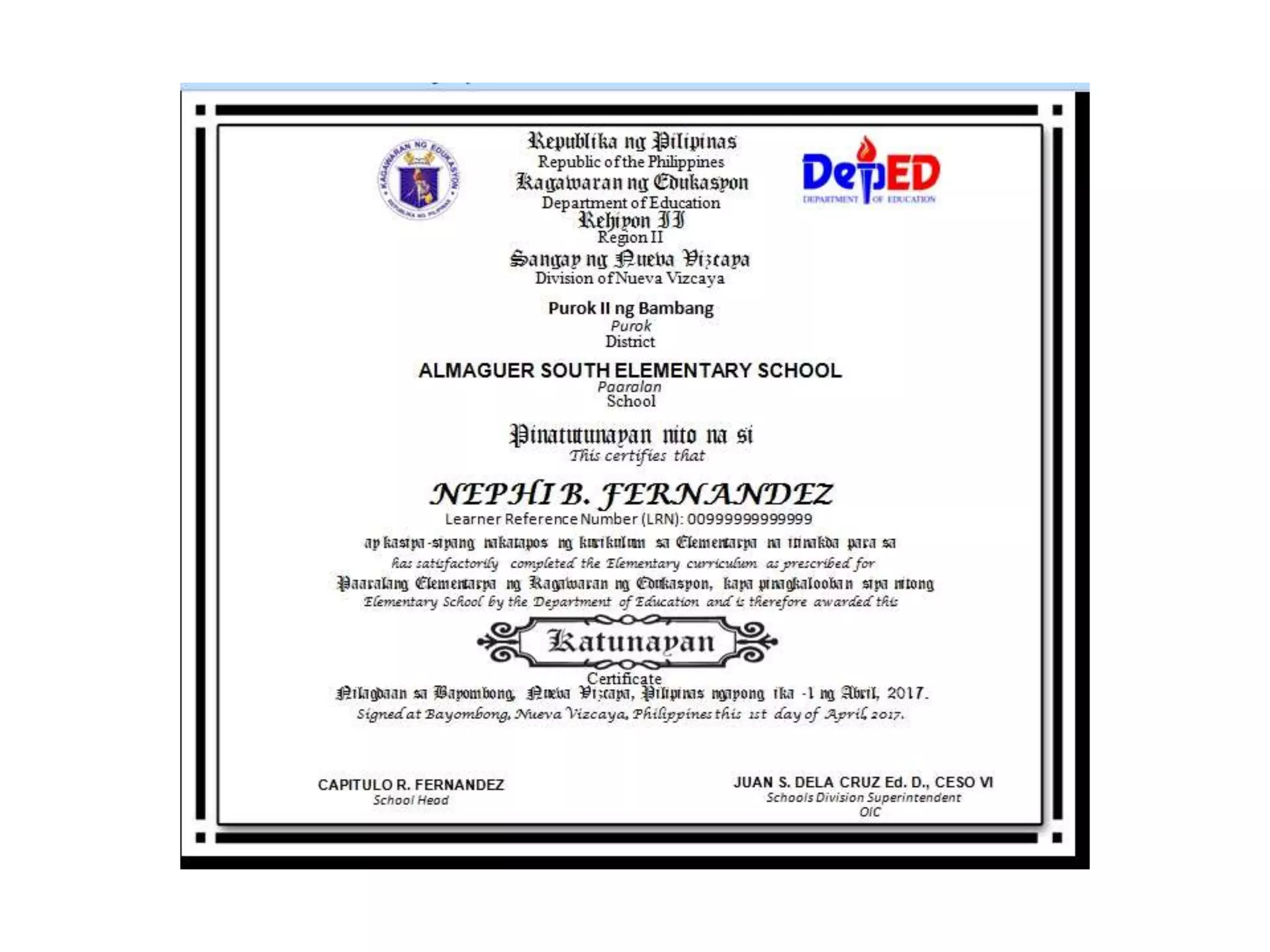 AUTOMATED DEPED DIPLOMA | PPSX