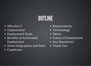 Automated Deployment with Capistrano | PPT