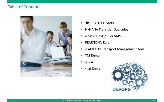 REALTECH Webinar - Automated DevOps and the S4 journey | PPT