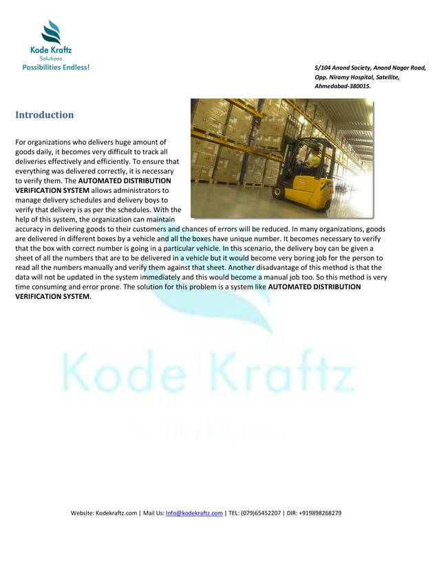 Automated Distribution Verification System Pdf Computer Software