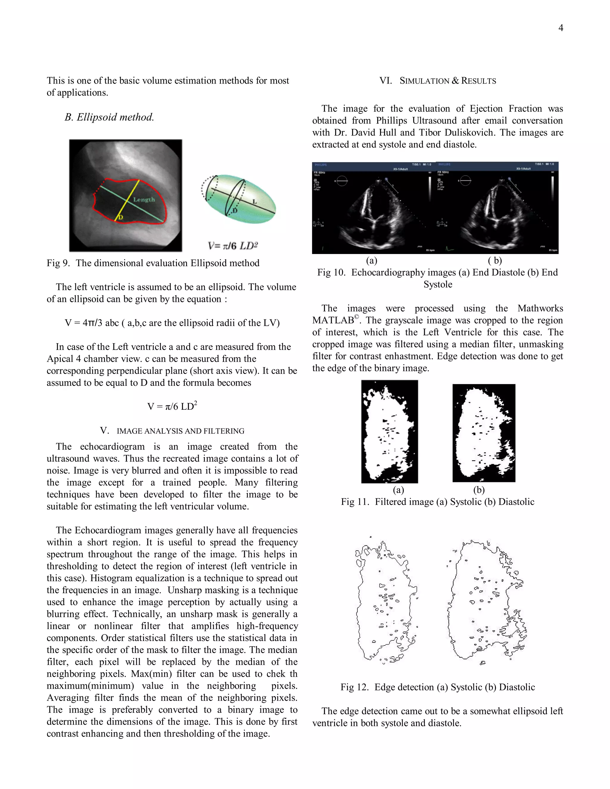 Ejection Fraction 2 D Echocardiography | PDF
