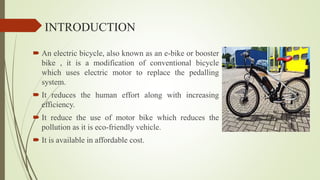 Automated electric bicycle with digital system | PPT
