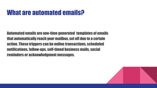 Automated email system for your Moodle LMS | PPTX | Email | Internet