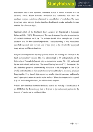 Automated Essay Scoring | PDF