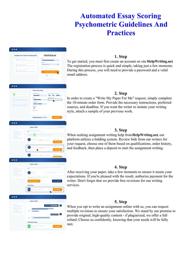Automated Essay Scoring Psychometric Guidelines And Practices | PDF