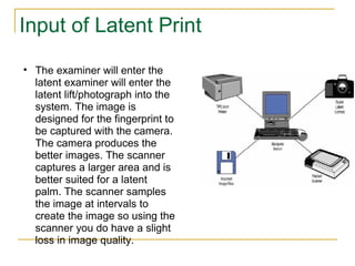 Automated Fingerprint Identification Systems | PPT