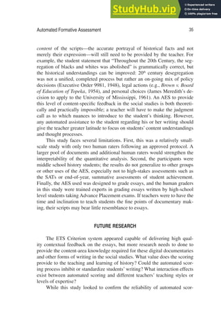 Automated Formative Assessment As A Tool To Scaffold Student ...