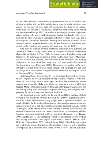 Automated Formative Assessment As A Tool To Scaffold Student ...