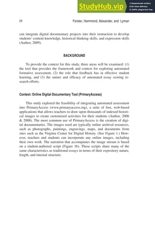 Automated Formative Assessment As A Tool To Scaffold Student ...